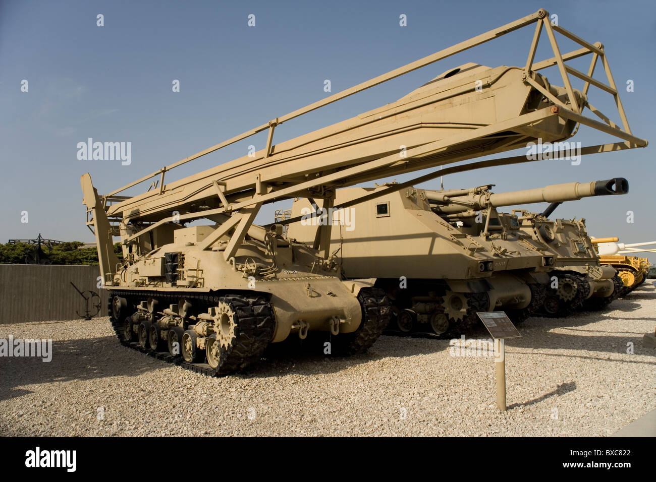 Sherman Eyal observation post tank atthe Israeli Armored Corps Museum ...