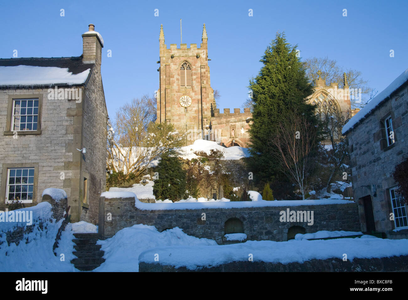 Hartington Peak District Derbyshire England UK December Parish Church ...