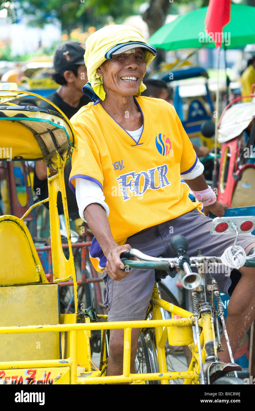 Tricycle driver, San Carlos, Negros Occidental, Philippines Stock Photo ...