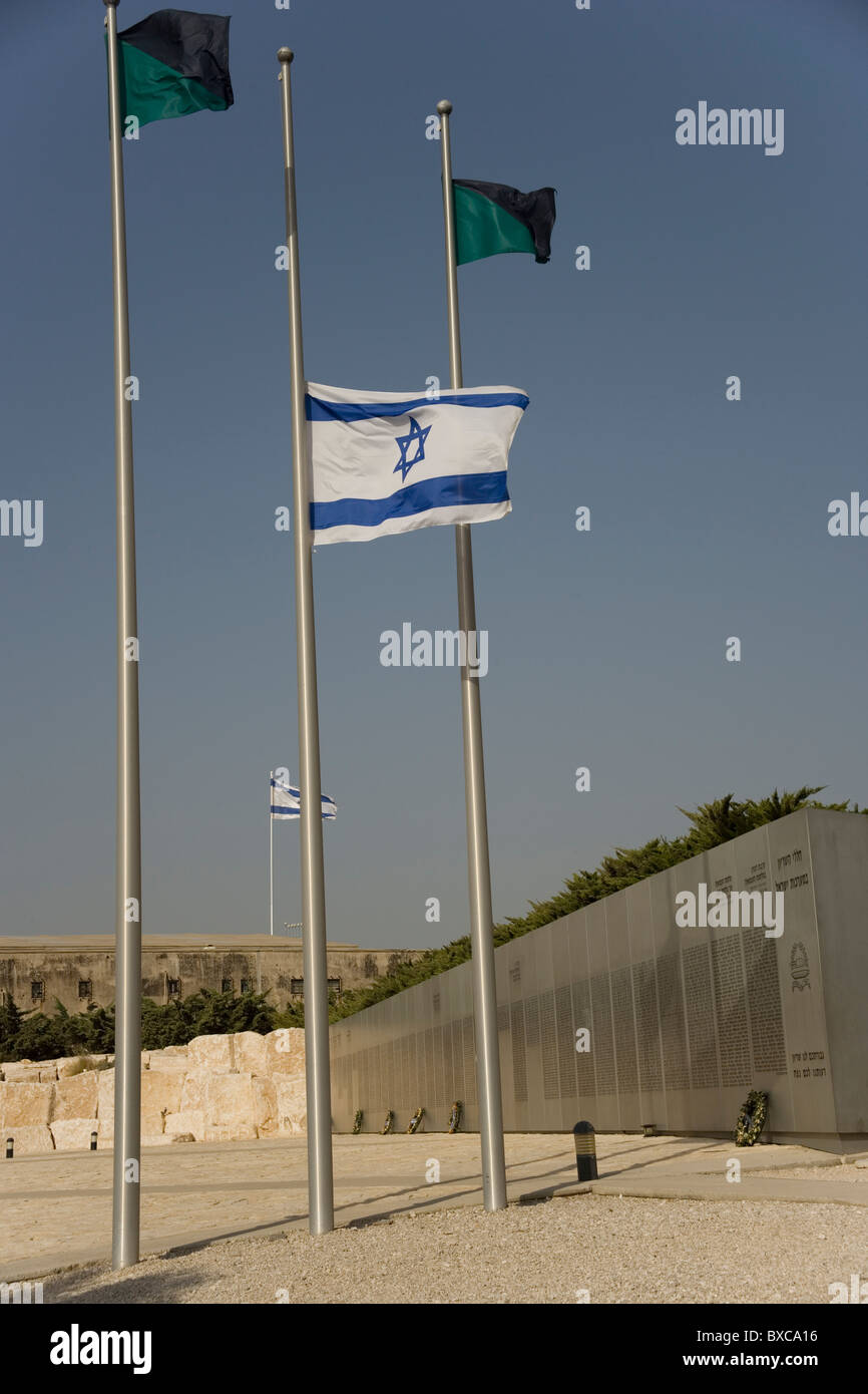Memorial Wall of the Armored Corps at the Israeli Armored Corps Museum ...