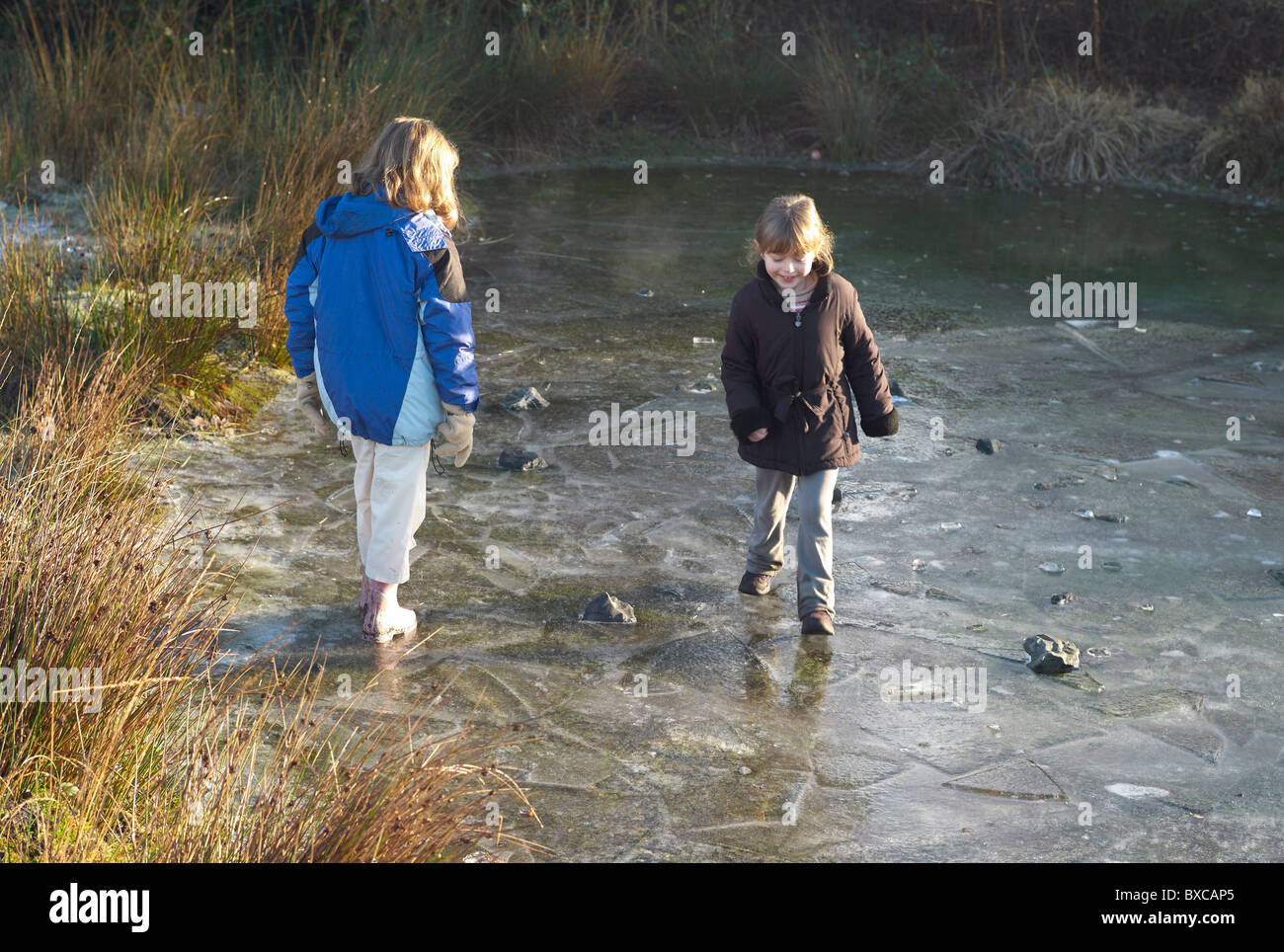 Children Playing On Ice High Resolution Stock Photography and Images ...