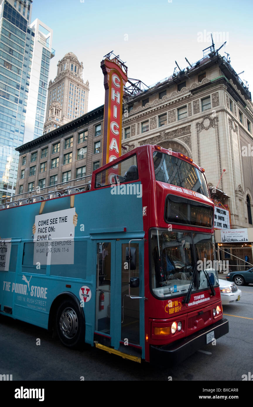 Double decker bus chicago hi-res stock photography and images - Alamy