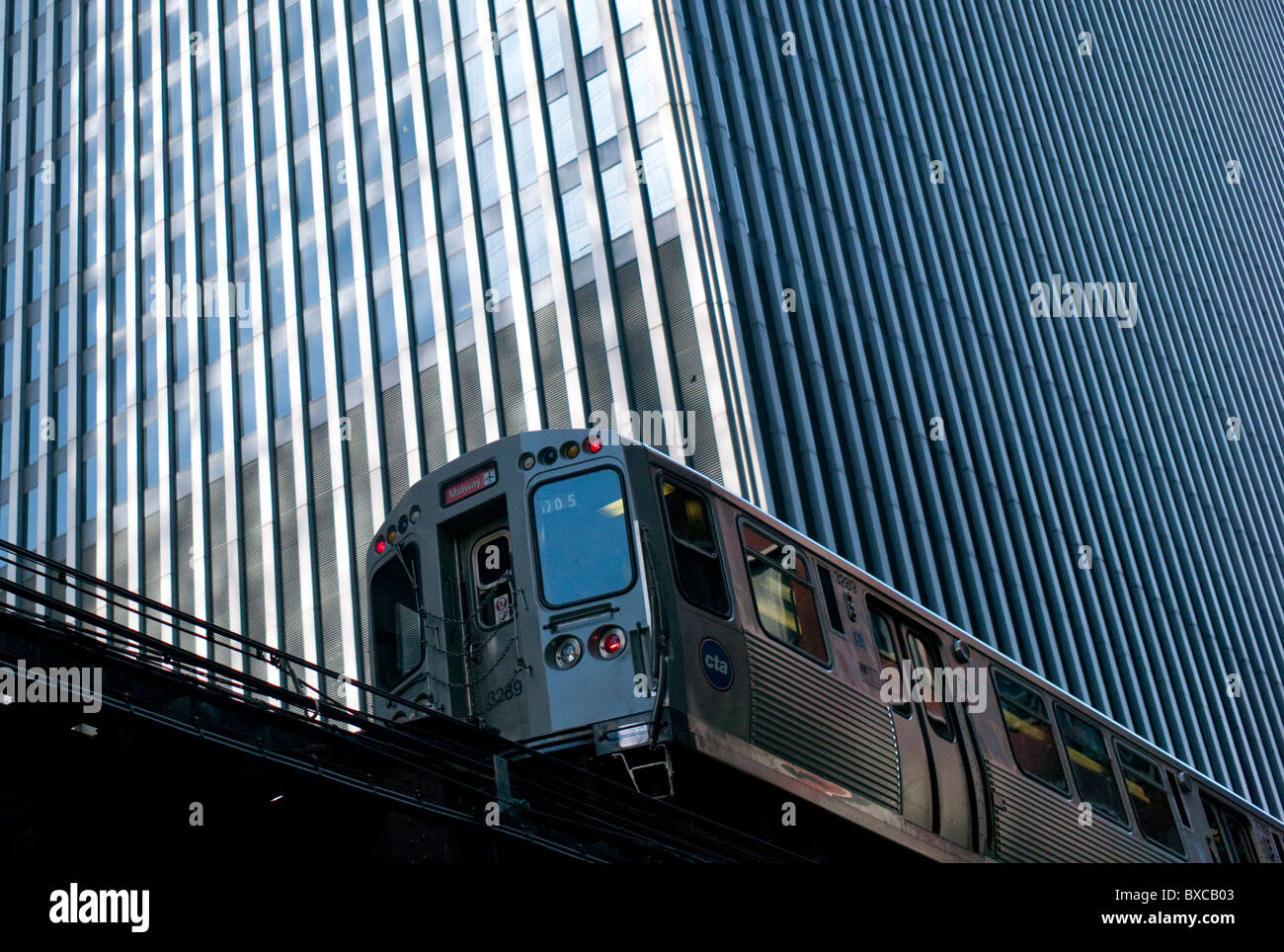 Chicago, L Train Stock Photo - Alamy