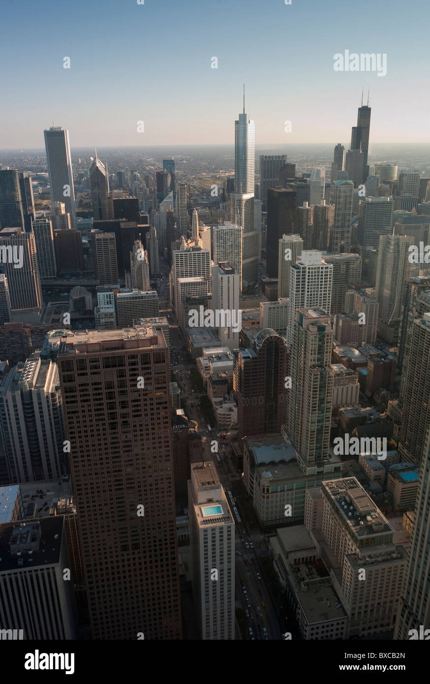 Aerial view of Chicago cityscape Stock Photo - Alamy
