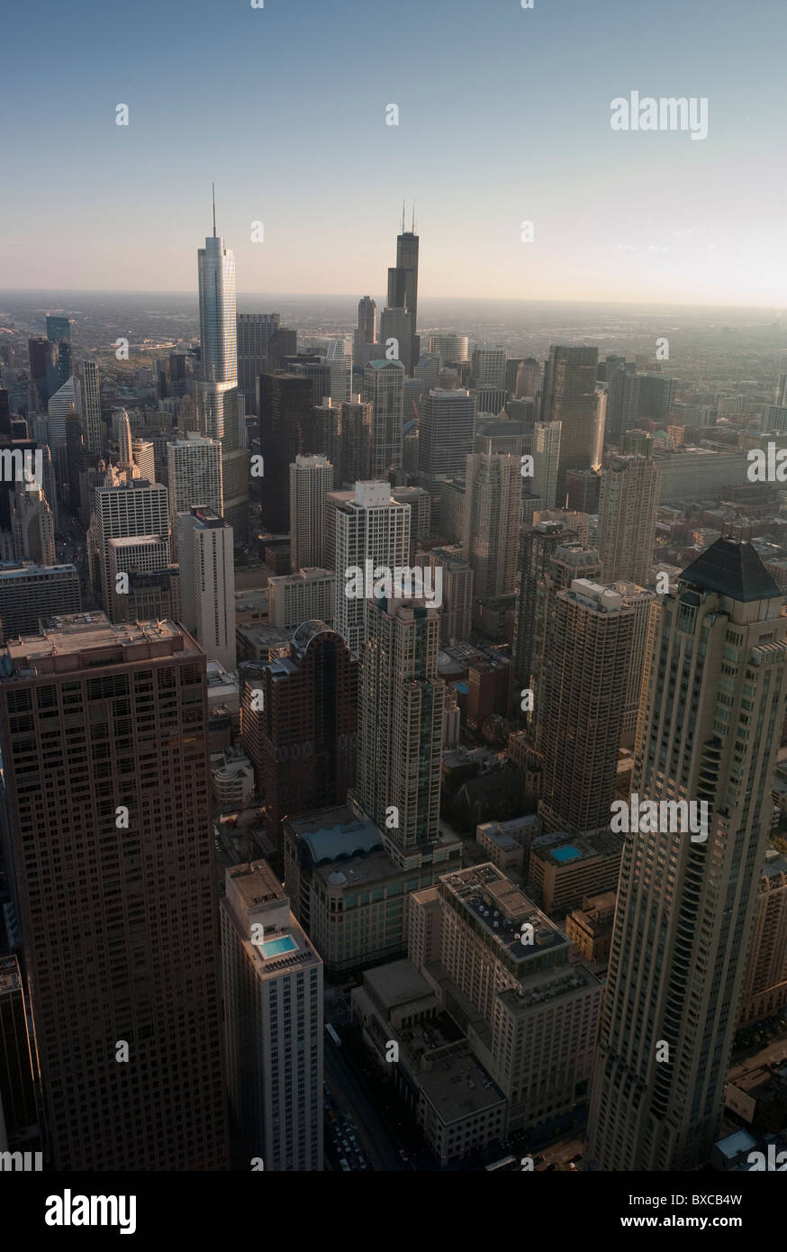 Aerial view of Chicago, Illinois, USA Cityscape Stock Photo - Alamy