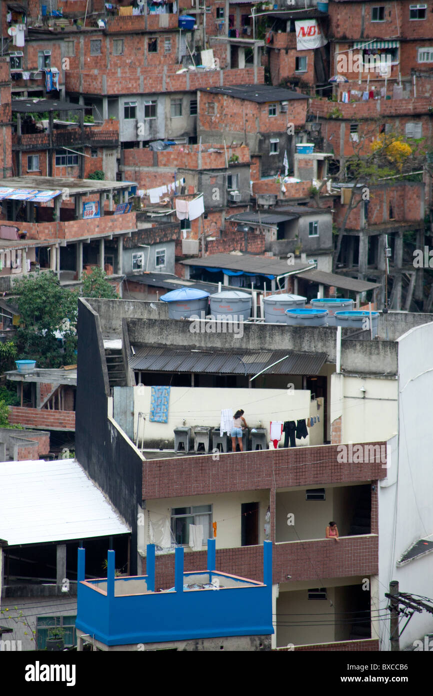 Rooftops in the Rocinha Favela of Rio de Janeiro Stock Photo - Alamy