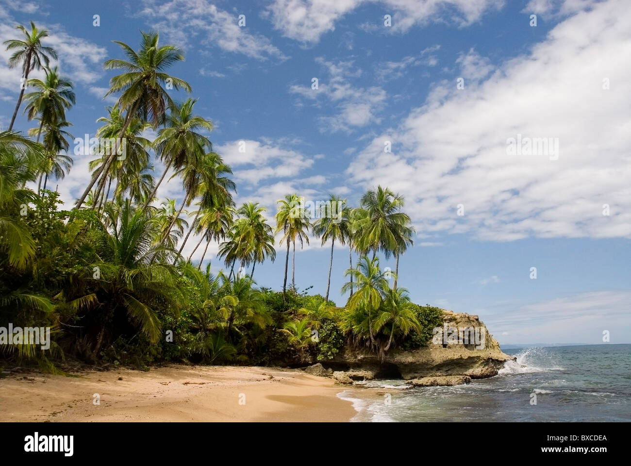 Manzanillo beach in Costa Rican Caribe Stock Photo - Alamy