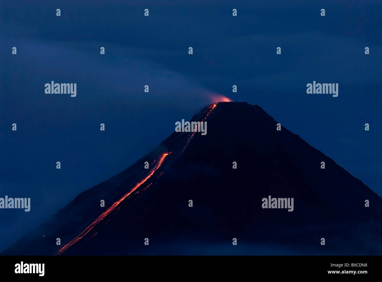 Arenal Volcano Night Eruption