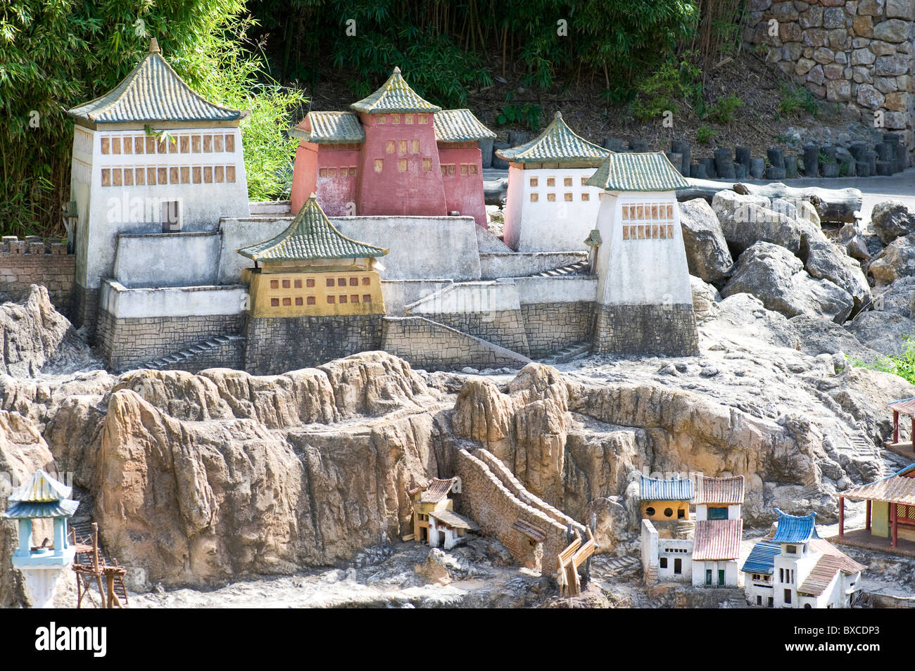 miniature model - of the ancient Chinese city Stock Photo - Alamy