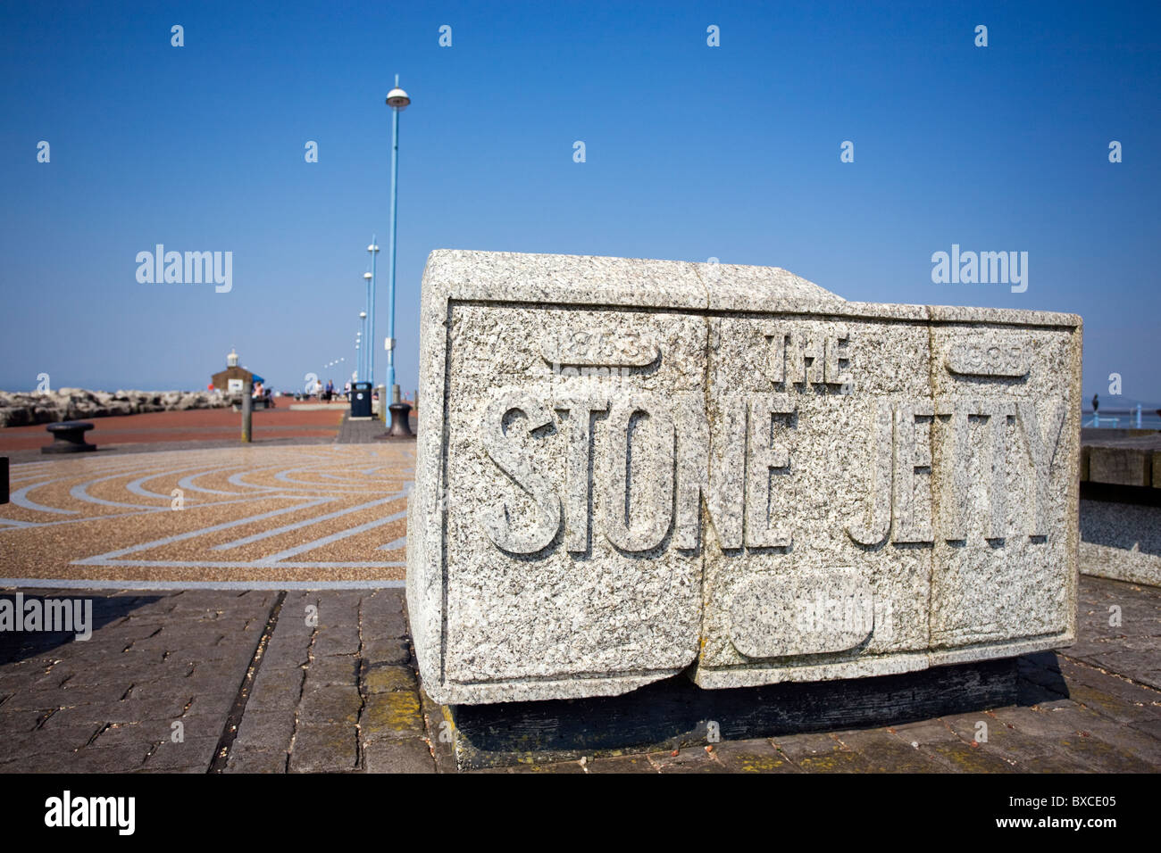 The Stone Jetty at Morecambe Stock Photo - Alamy