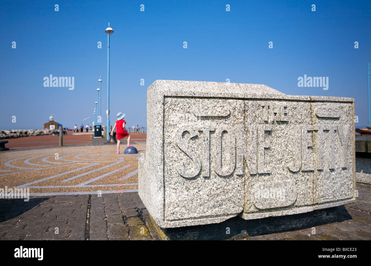 The Stone Jetty at Morecambe Stock Photo - Alamy