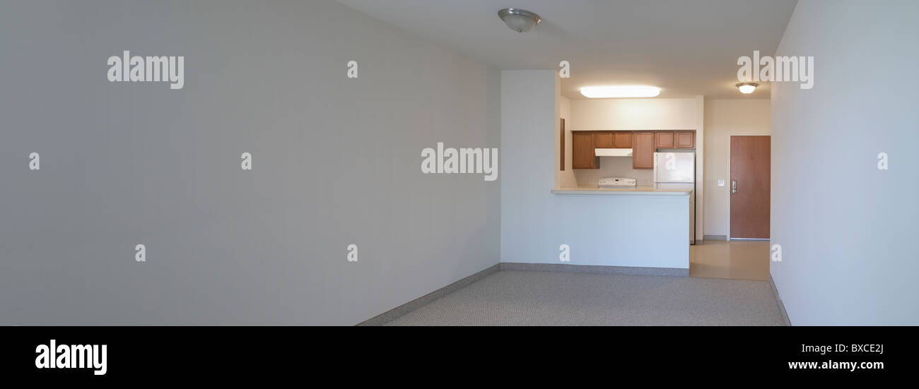 Empty Apartment Flat Room Stock Photo - Alamy