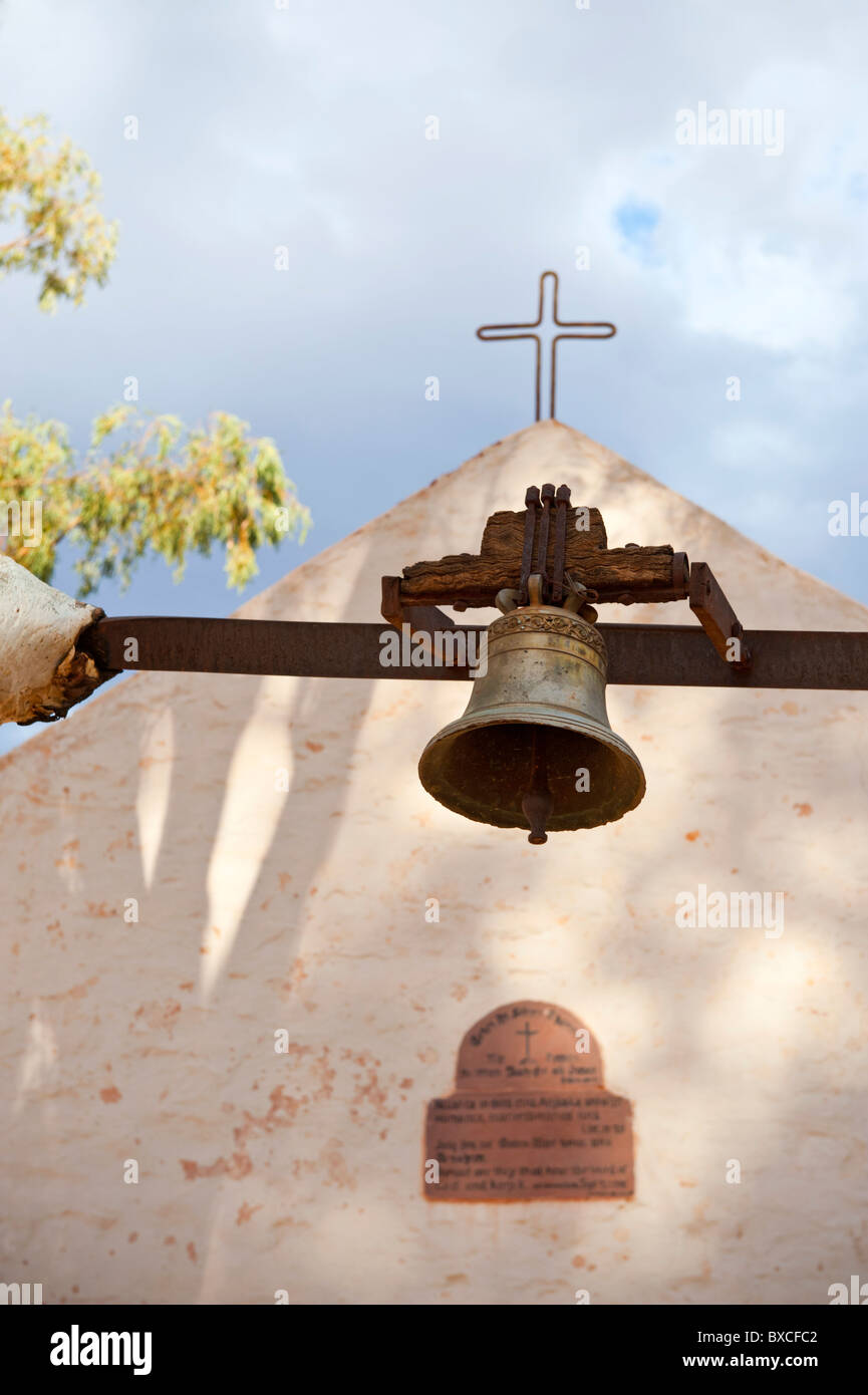 The bell at the Lutheran Mission, Hermannsburg, established 1877 ...