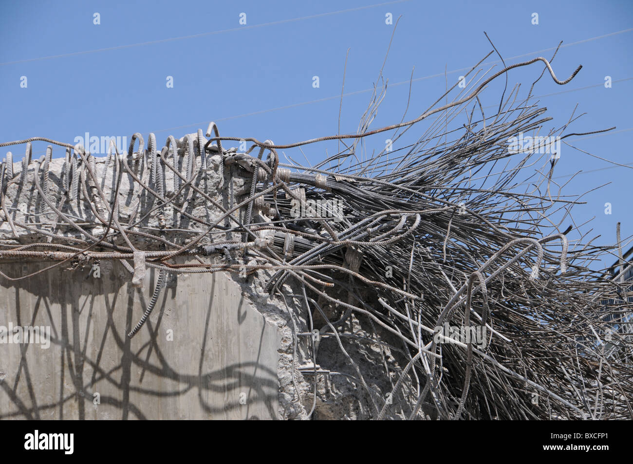 Demolition of a highway bridge Stock Photo - Alamy