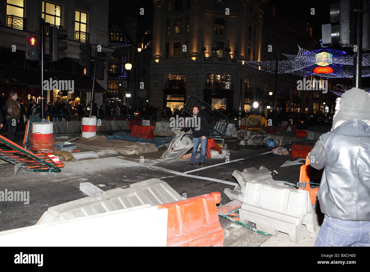 Student protesters block Regent Street during protests in London Stock ...