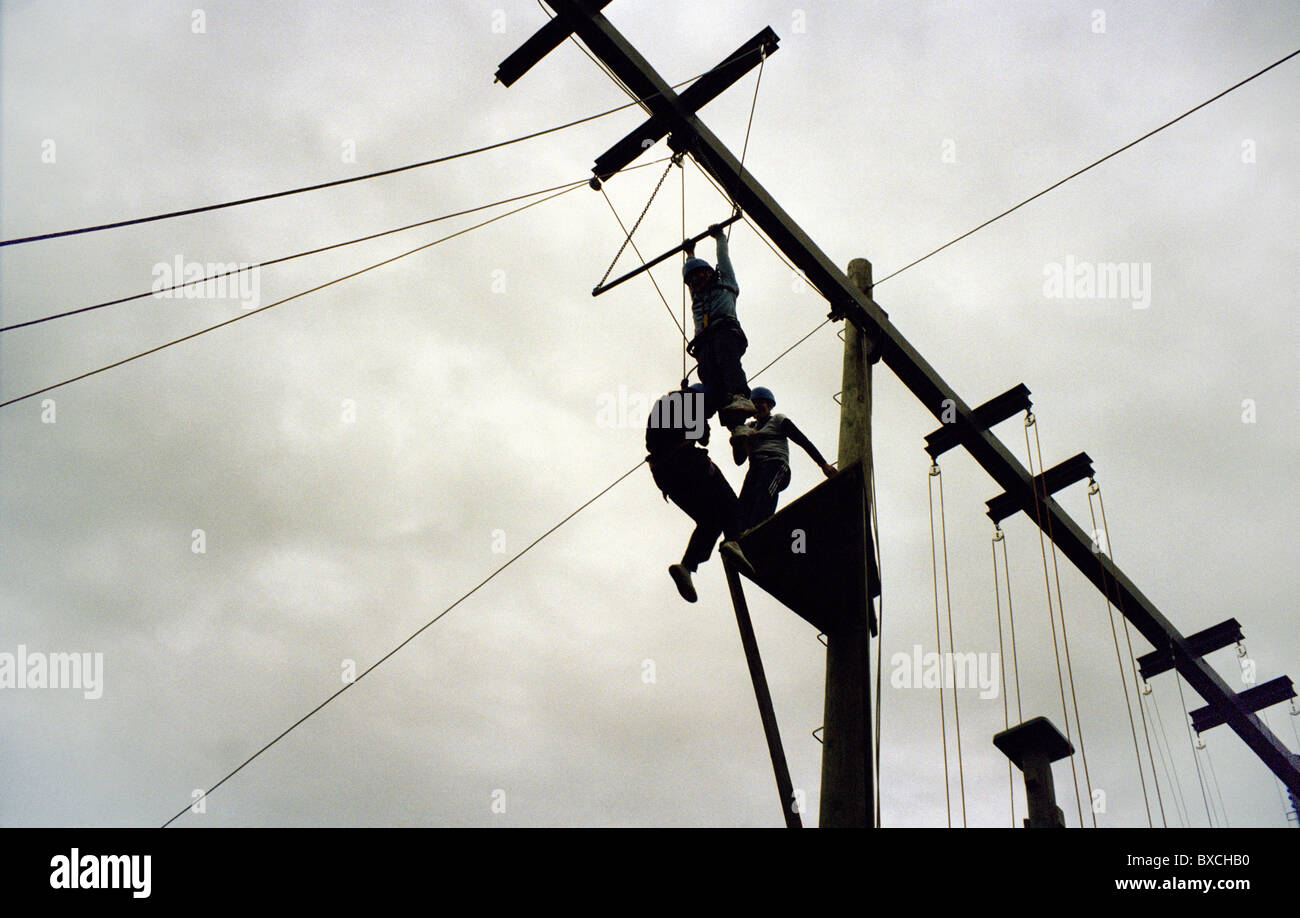 Outdoor Activities Duke Of Edinburgh Awards Teenagers On Trapeze ...