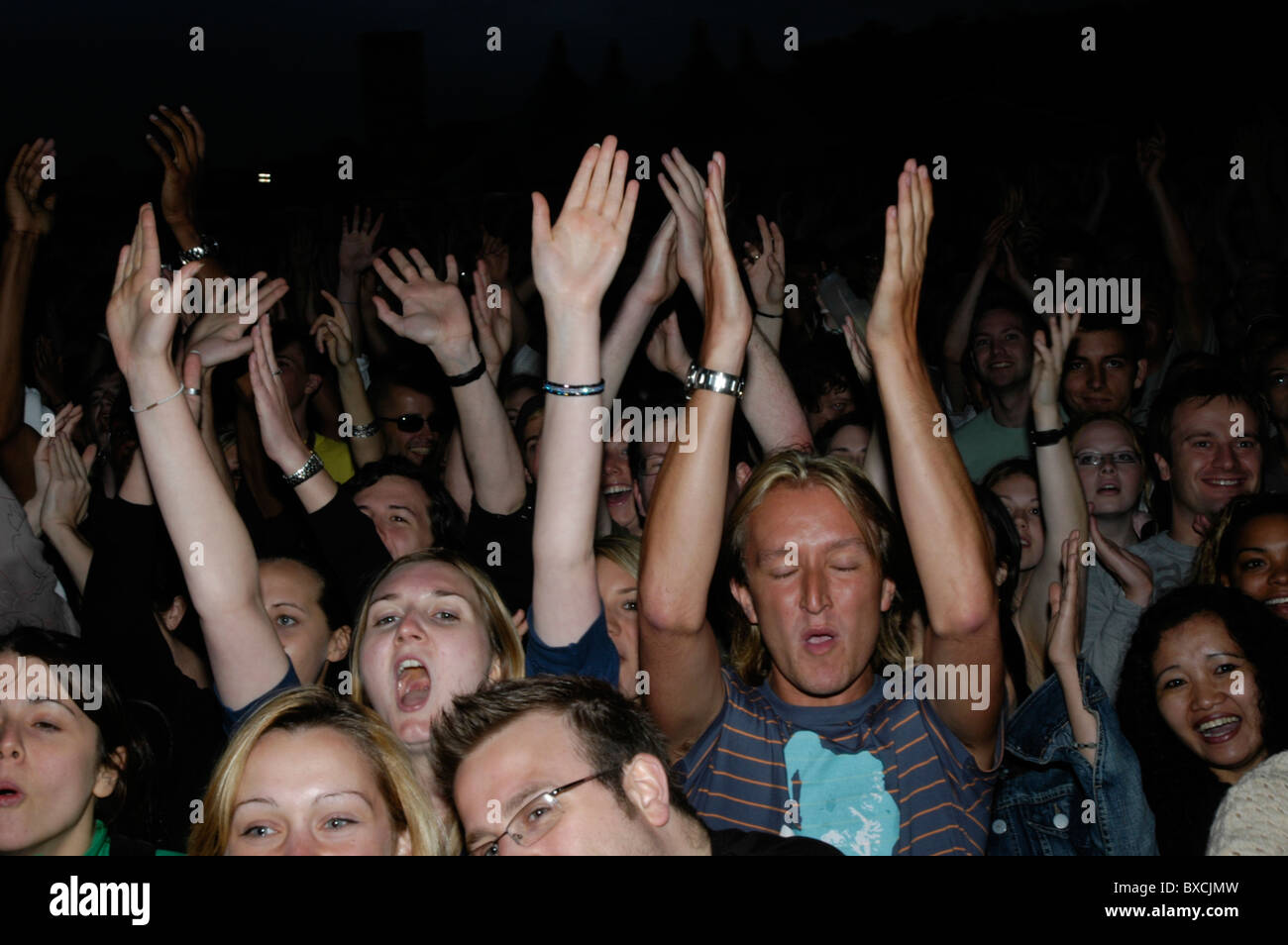 Crowds at Outdoor Concerts Stock Photo - Alamy