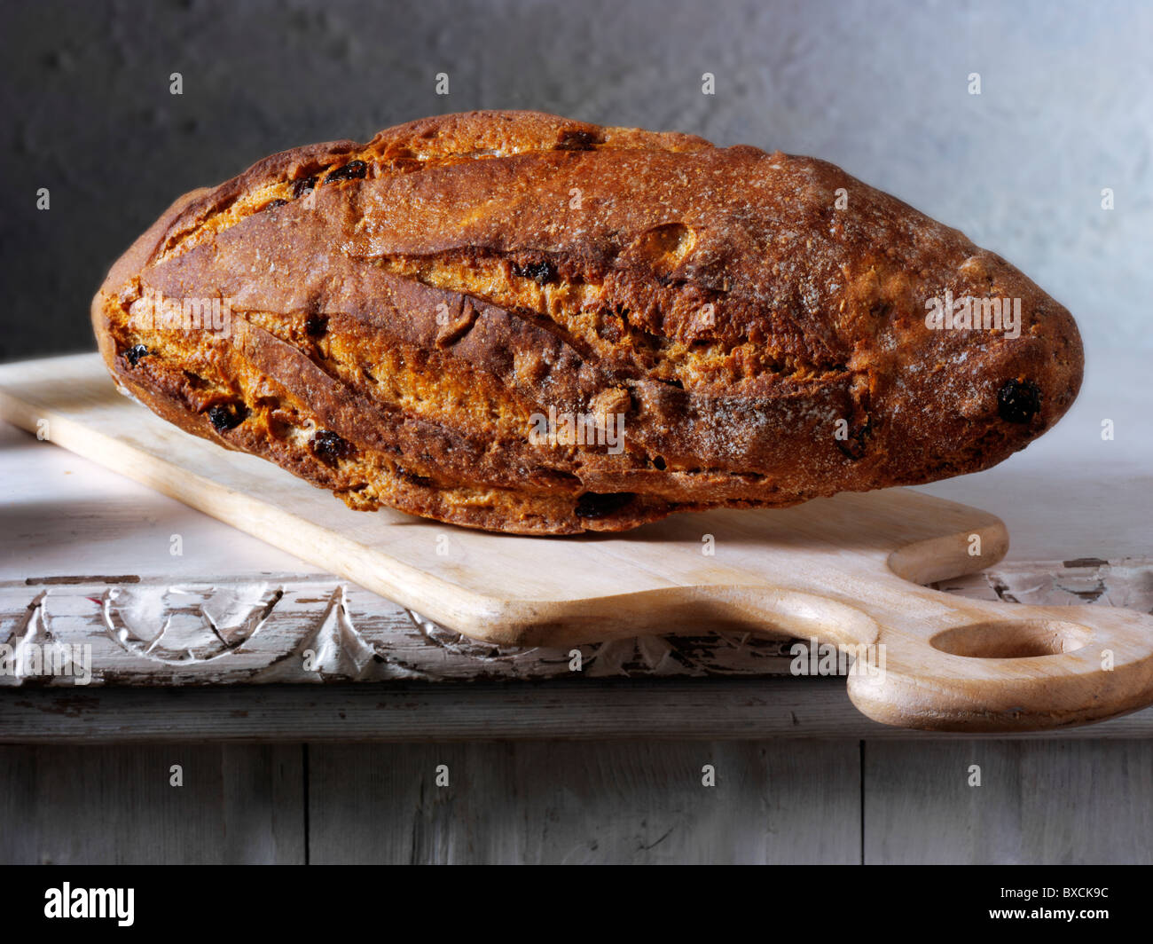 Artisan organic Wholemeal bread loaf Stock Photo - Alamy