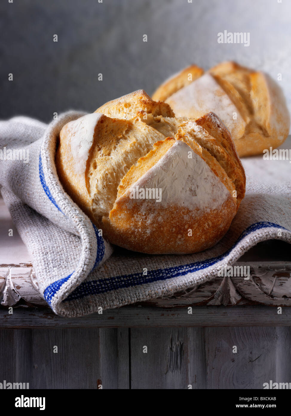 Artisan organic Pain Au Levain loaf Stock Photo - Alamy