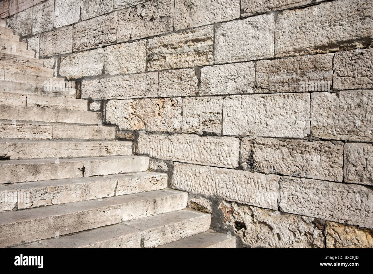 Stone wall staircase hi-res stock photography and images - Alamy