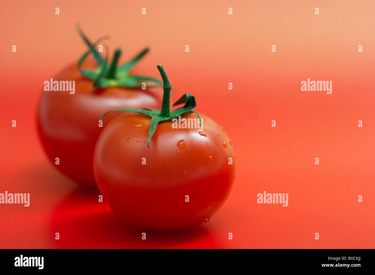 Two fresh red tomatoes hi-res stock photography and images - Alamy