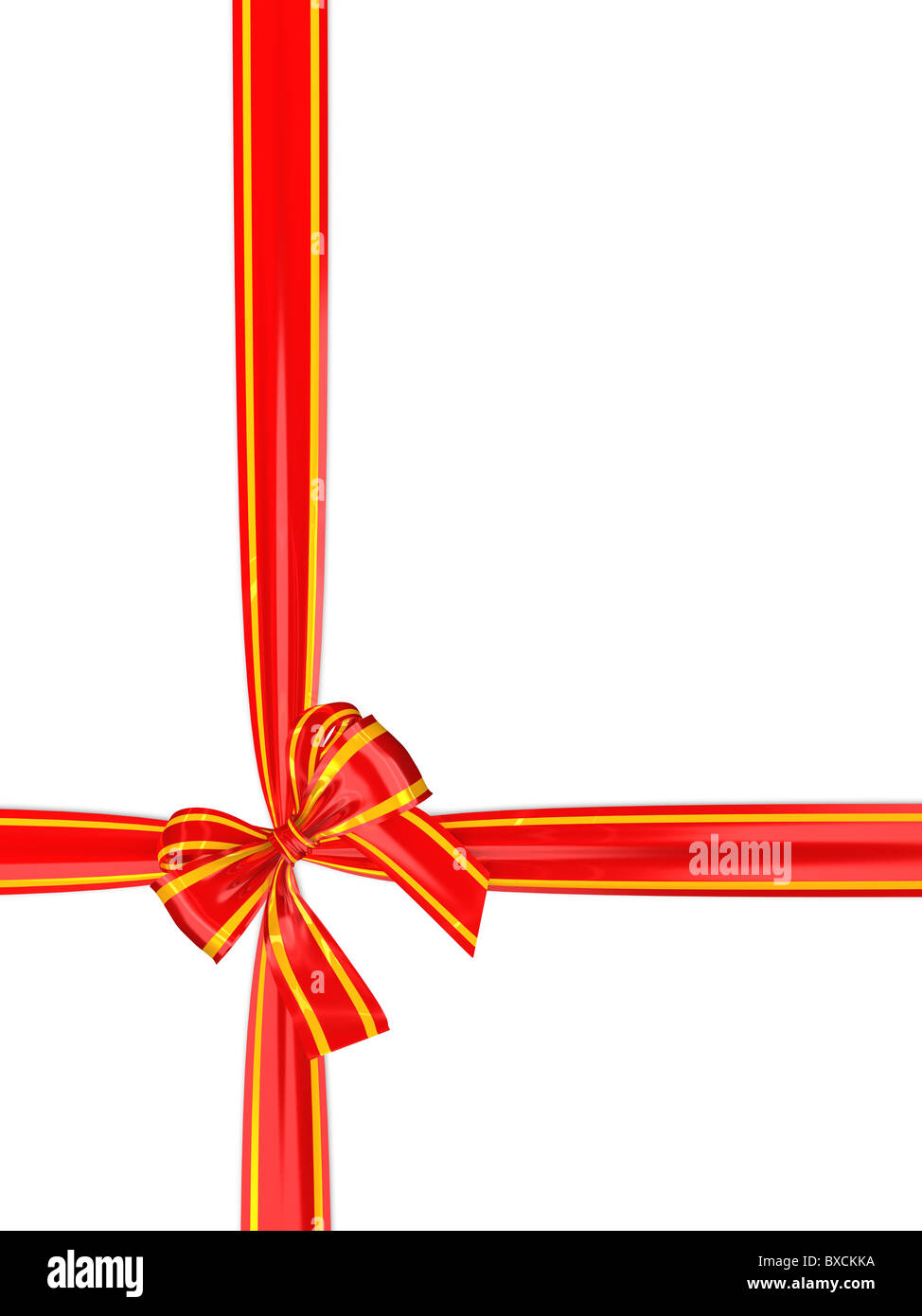 Ribbon greeting card background image, isolated on white background ...