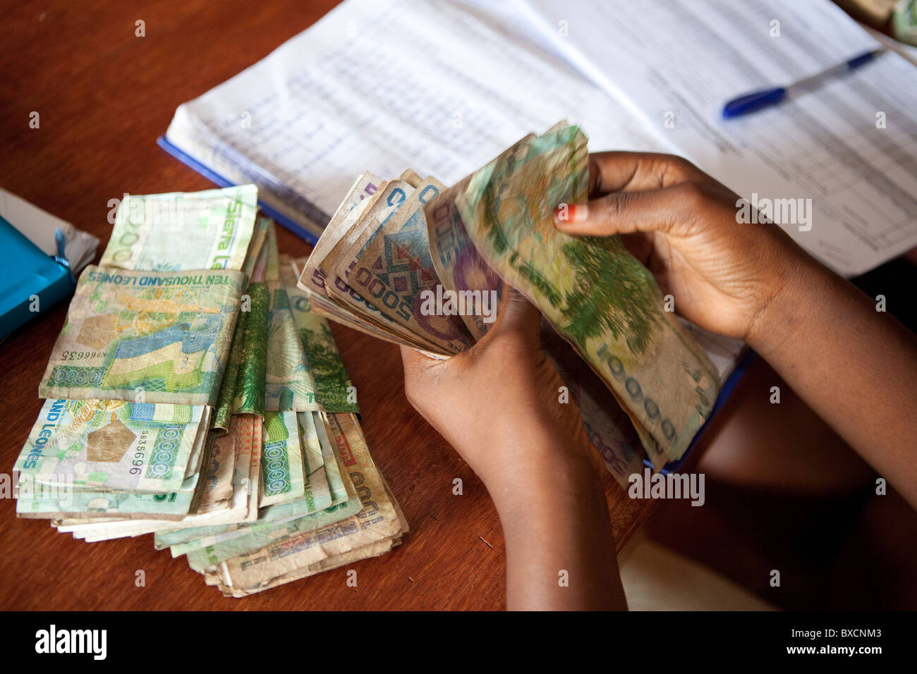 The Leone is the unit of currency in Sierra Leone, West Africa Stock ...