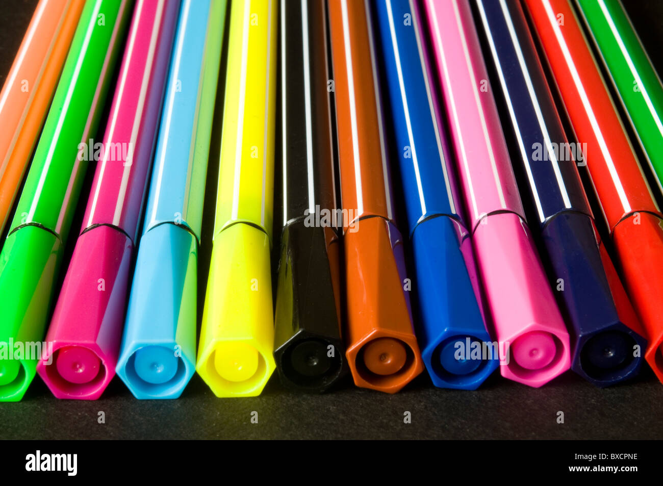 Colorful writing instruments hi-res stock photography and images - Alamy