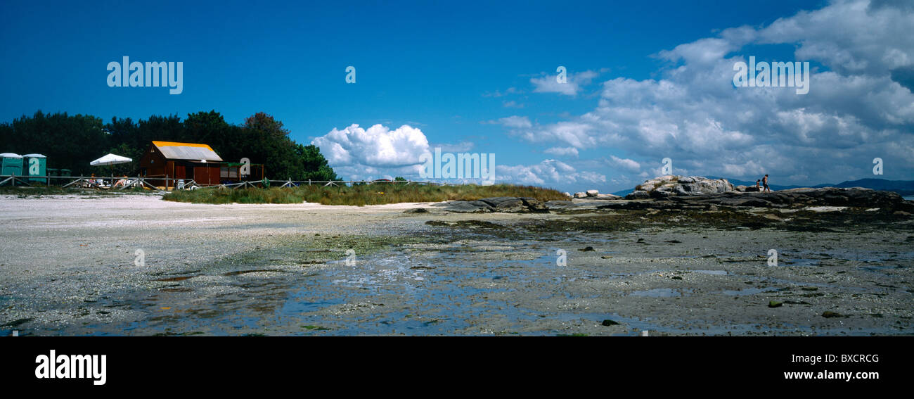 Isla A Toxa Galicia Spain Beach At Low Tide Stock Photo - Alamy