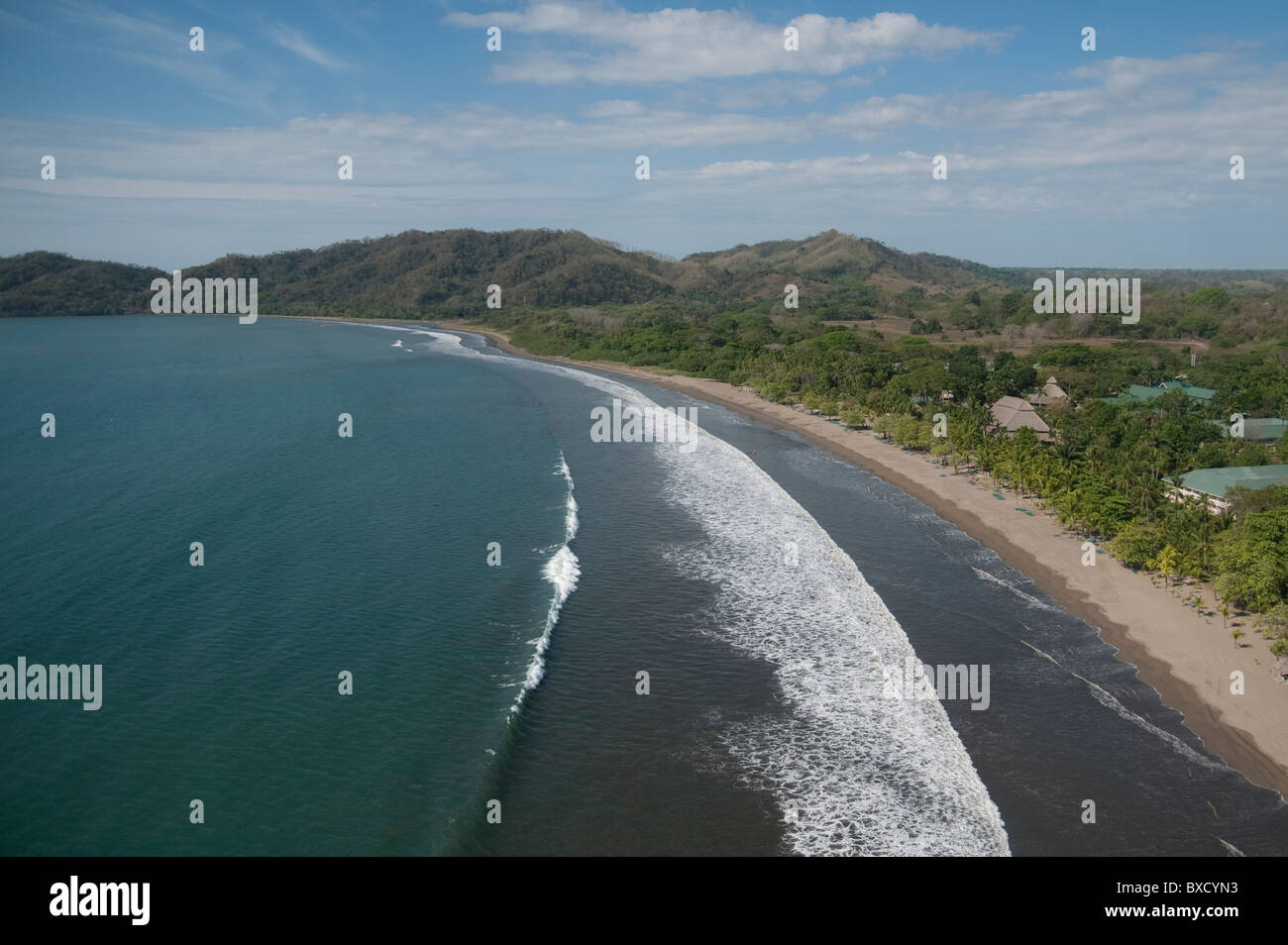 Aerial view of the shoreline of Costa Rica Stock Photo - Alamy