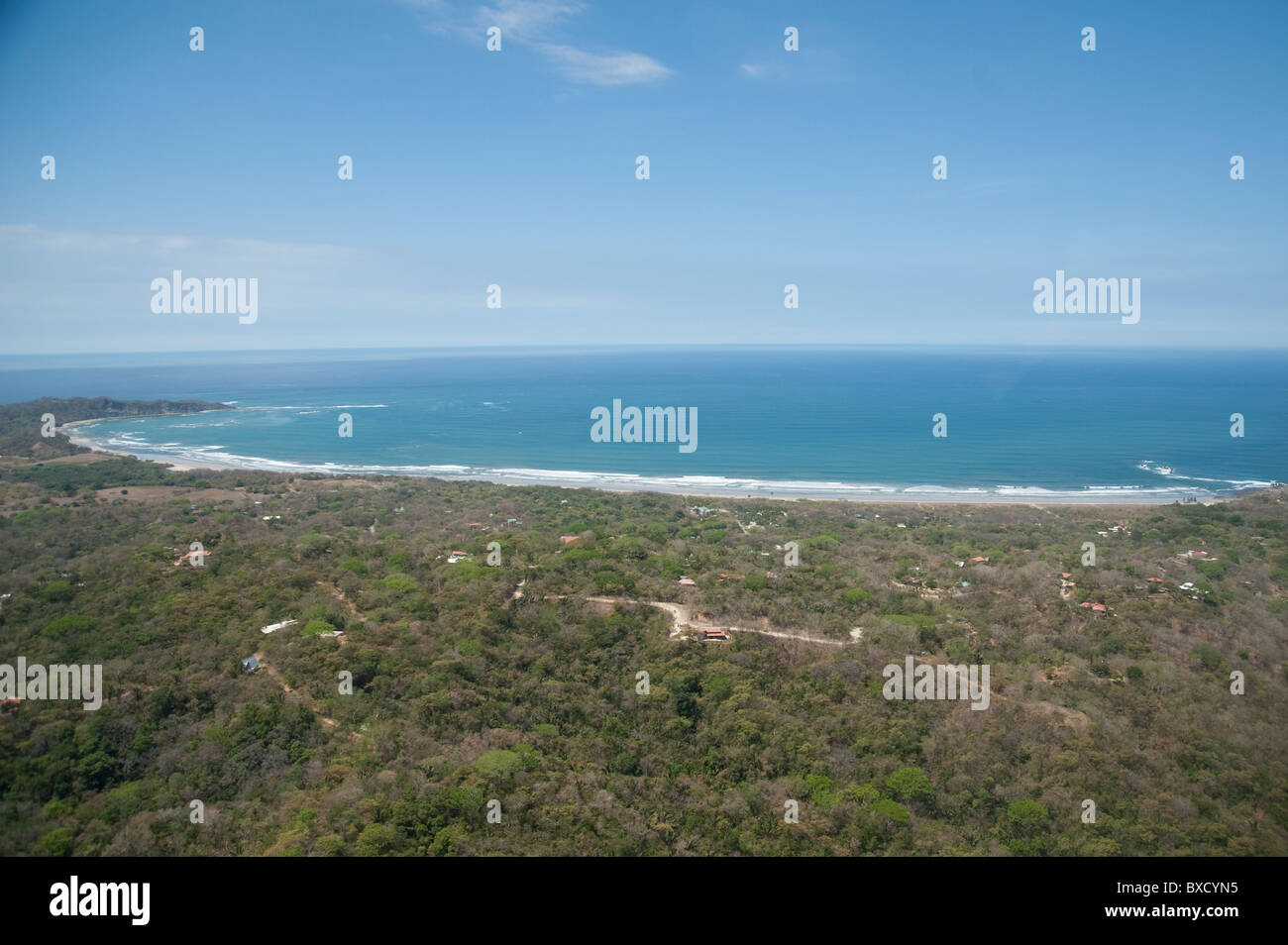 Aerial view of the shoreline of Costa Rica Stock Photo - Alamy