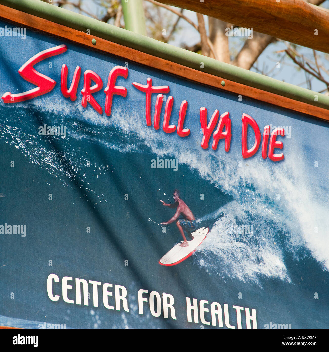 Surf sign in Costa Rica Stock Photo - Alamy