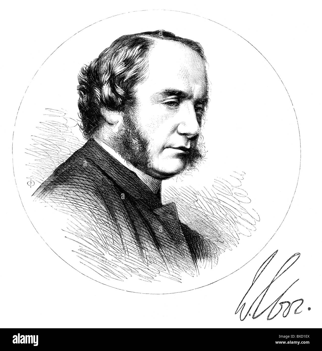 Dr William Thomson, Archbishop of York from 1862 until 1890; Black and ...