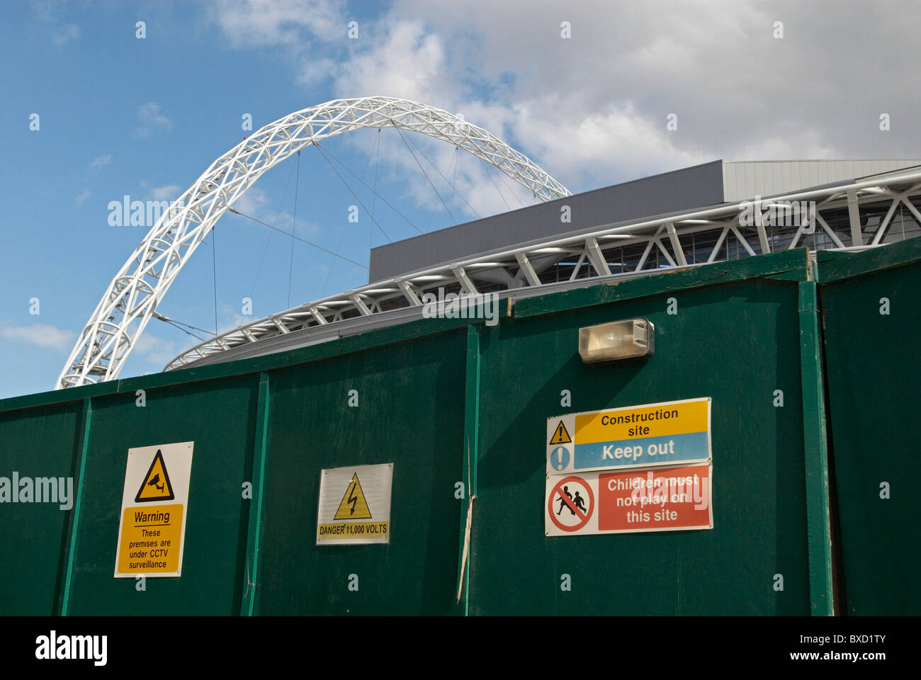 Construction site at Wembley Stadium Wembley London UK. The Wembley ...