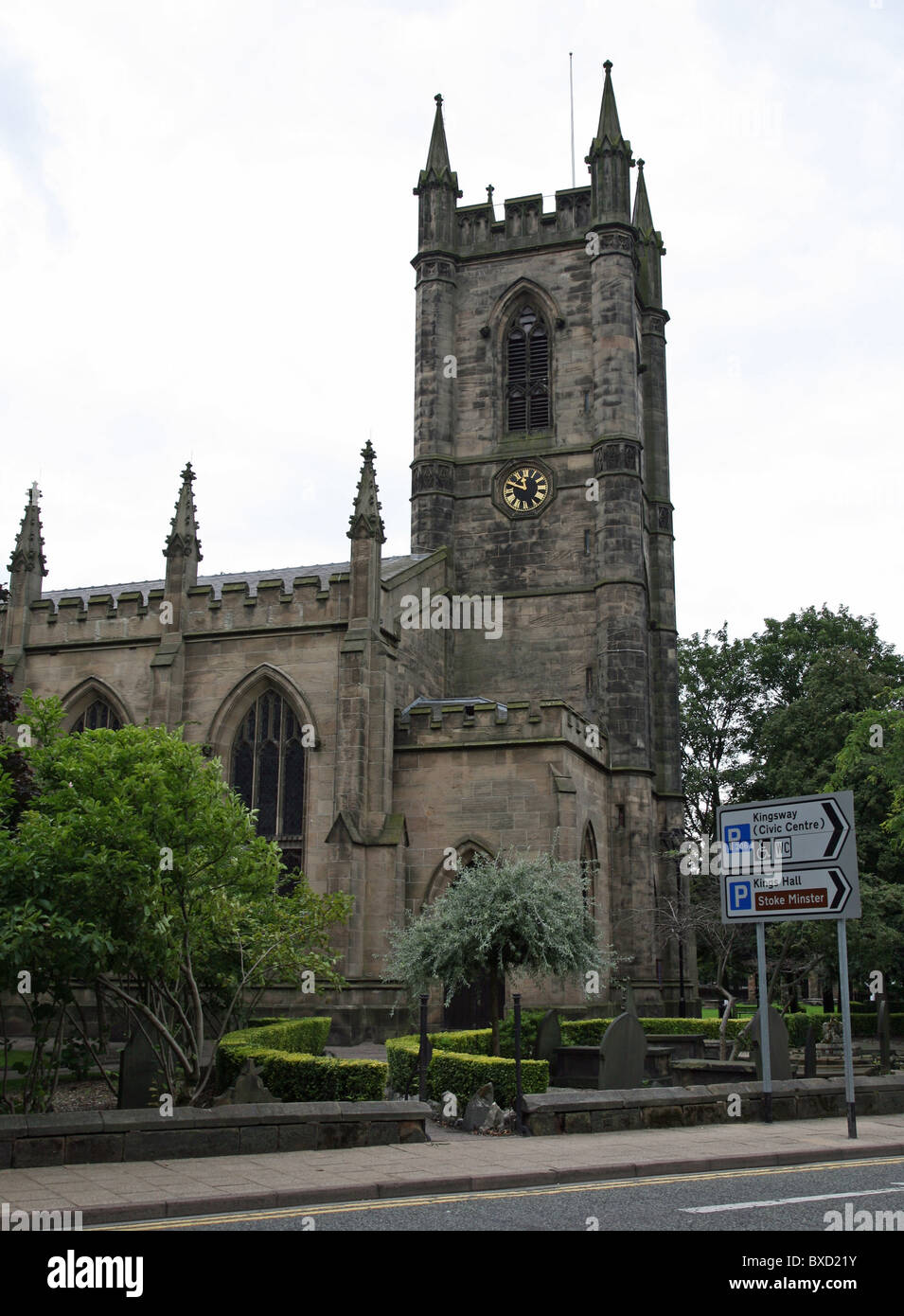 The church of St Peter ad Vincula also known as Stoke Minster Stoke-on ...