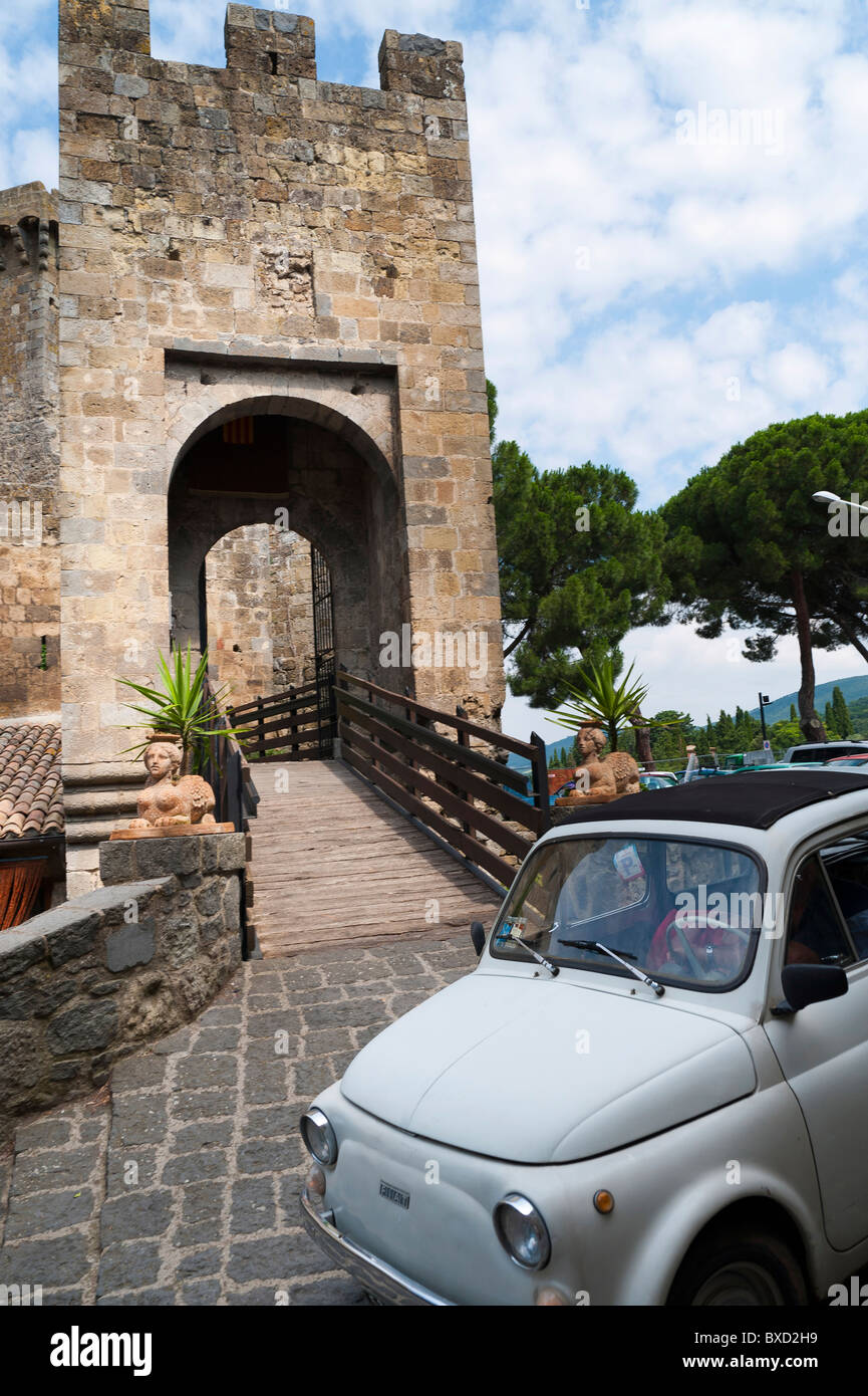 Castle of Bolsena. Rocca Monaldeschi. Bolsena, Latium, Italy Stock ...