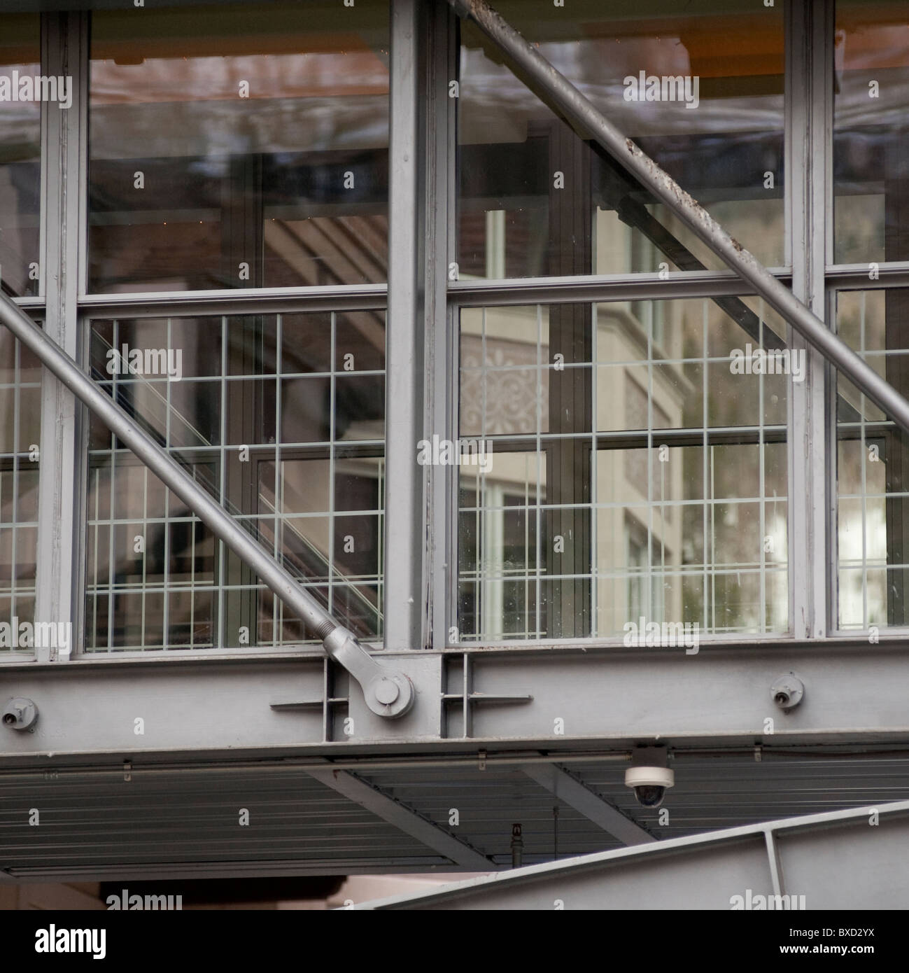 Railing on the Exterior of a building in Vail, Colorado Stock Photo - Alamy