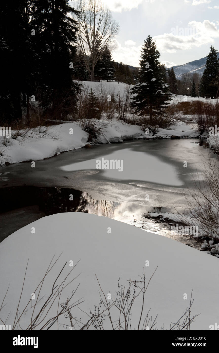 Winter landscape in Vail, Colorado Stock Photo - Alamy