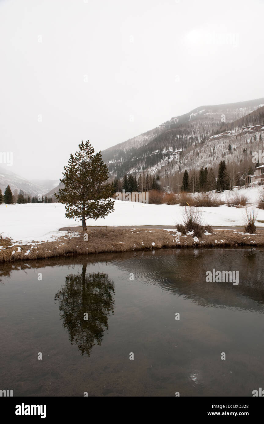 Winter landscape in Vail, Colorado Stock Photo - Alamy