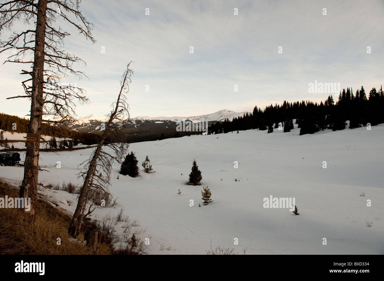 Winter landscape in Vail, Colorado Stock Photo - Alamy