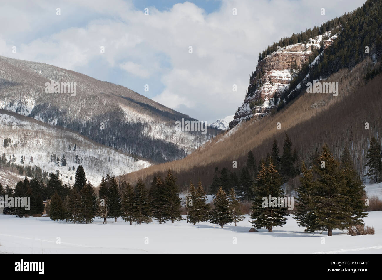 Winter landscape in Vail, Colorado Stock Photo - Alamy