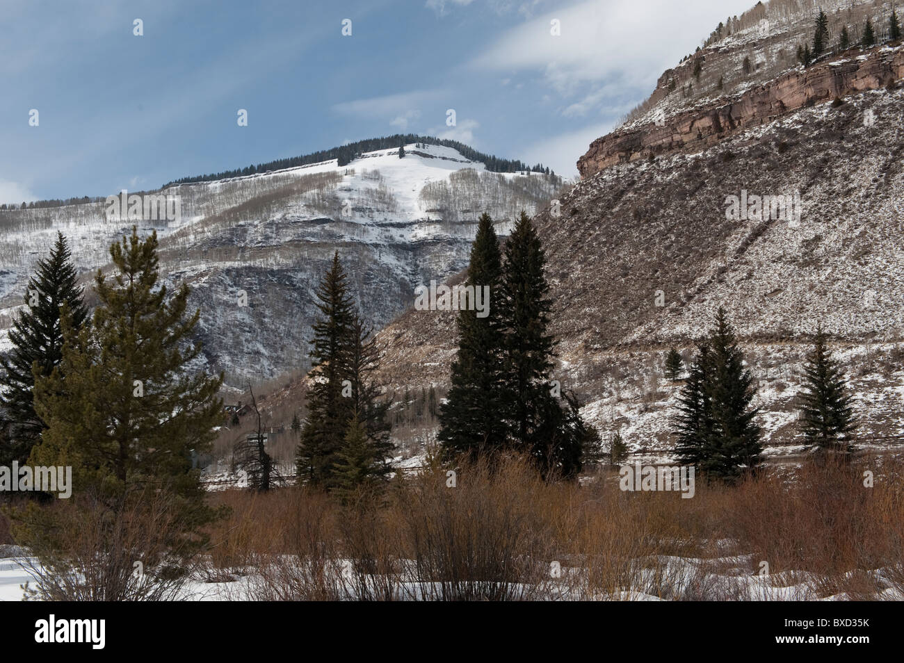 Winter landscape in Vail, Colorado Stock Photo - Alamy