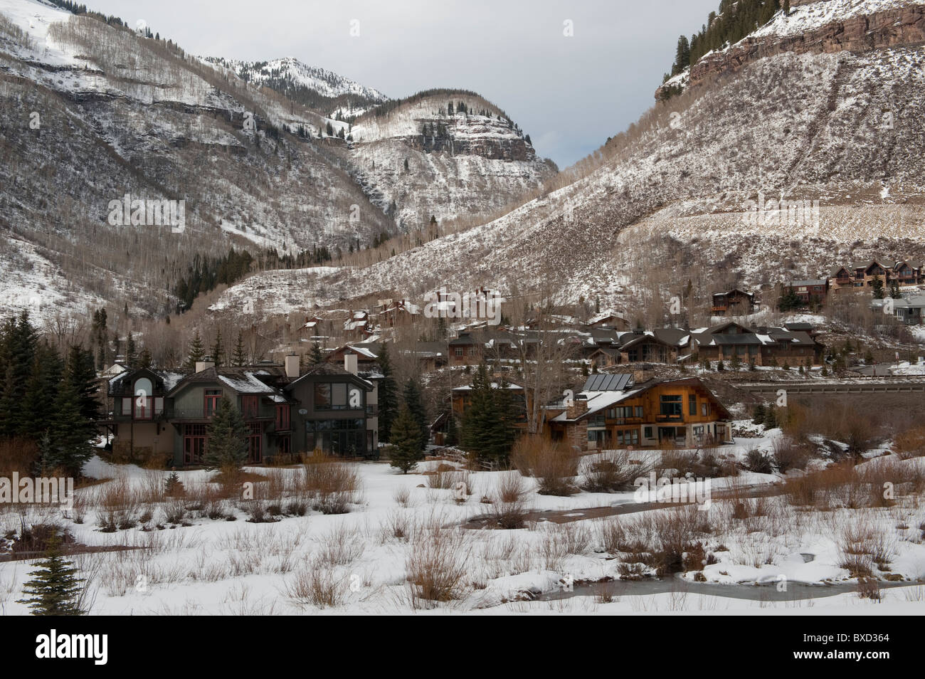 Buildings in Vail Colorado Stock Photo - Alamy