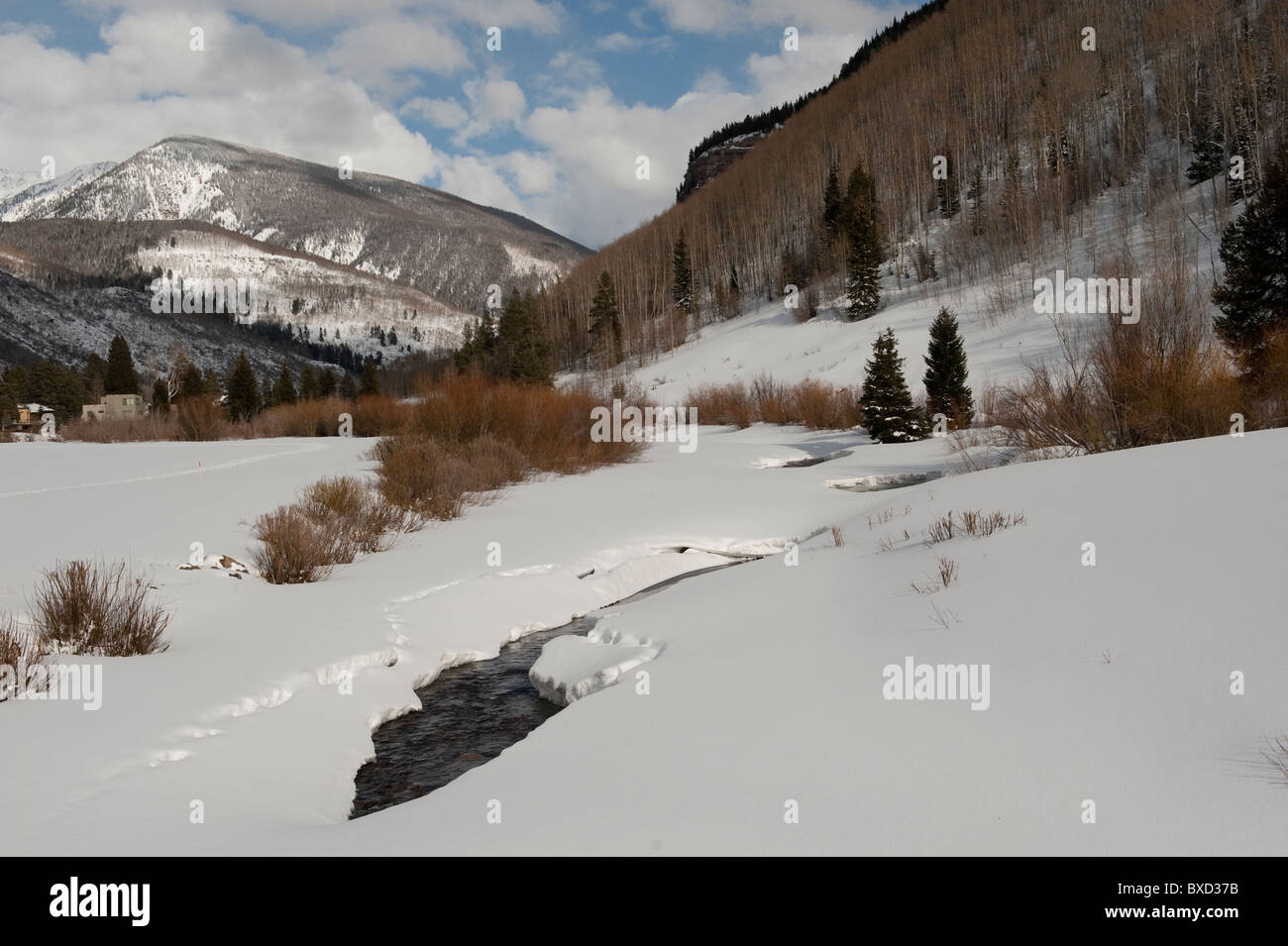 Winter landscape in Vail, Colorado Stock Photo - Alamy