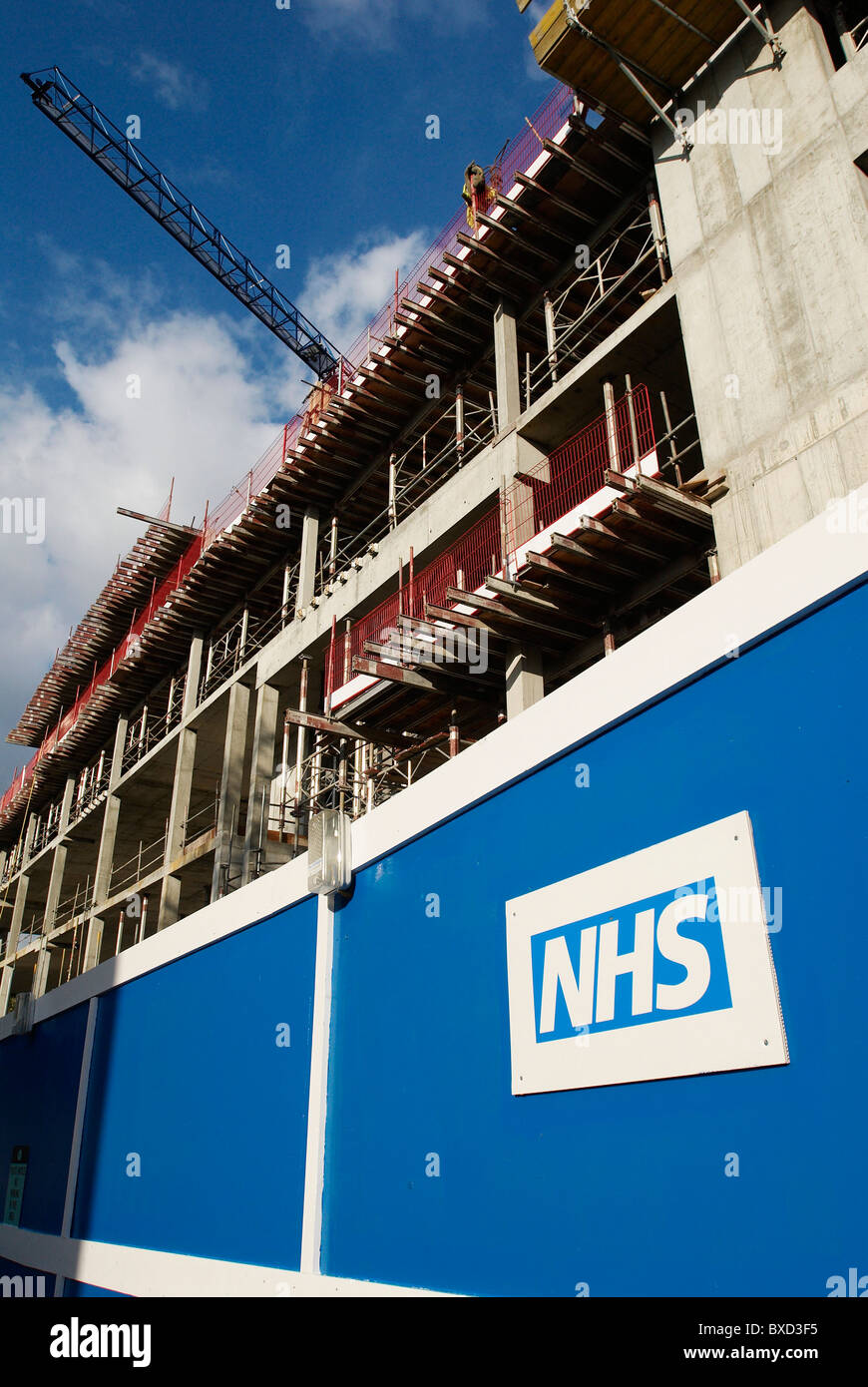NHS building under construction North London UK Stock Photo - Alamy
