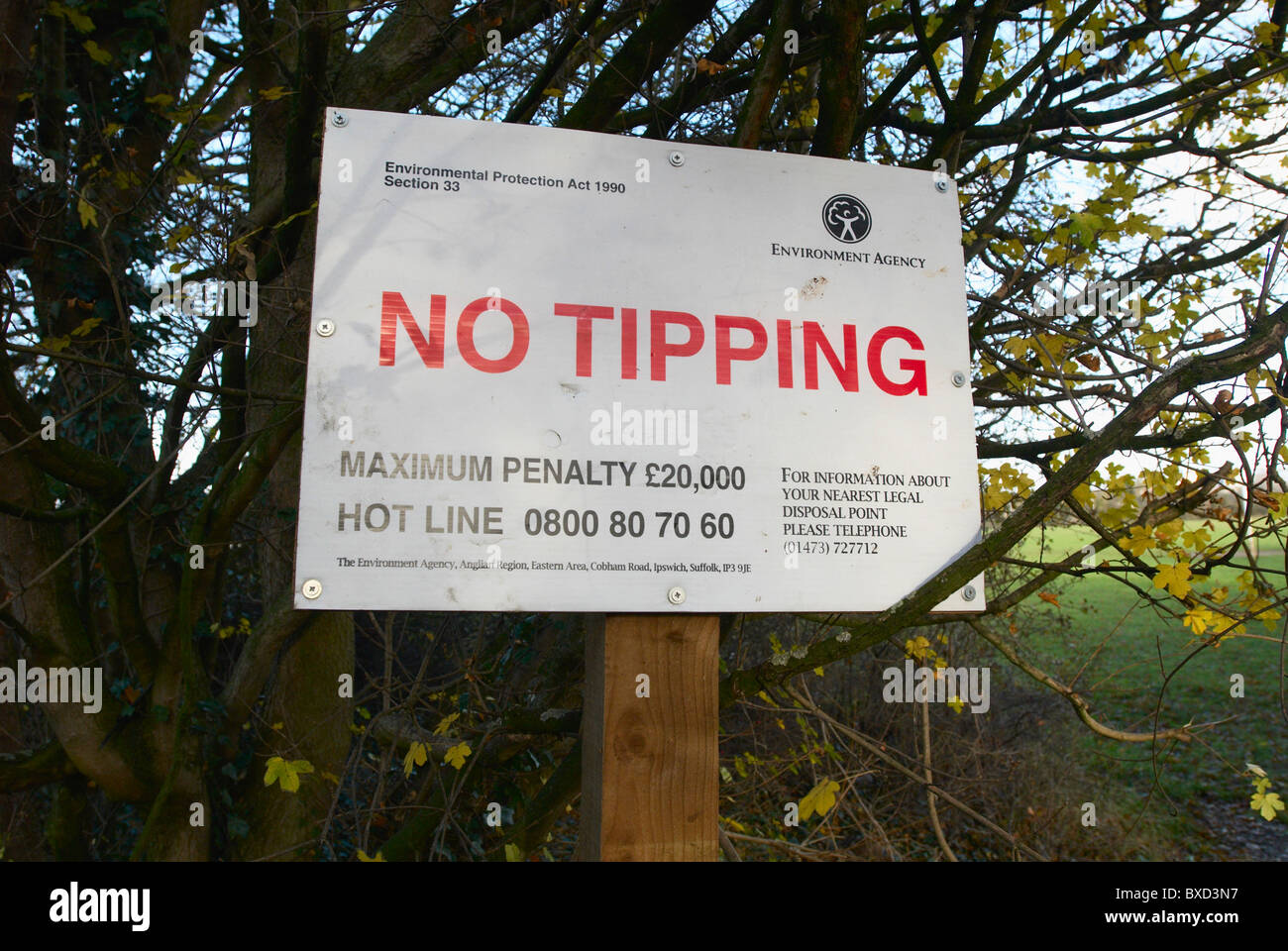 No tipping sign Stock Photo - Alamy