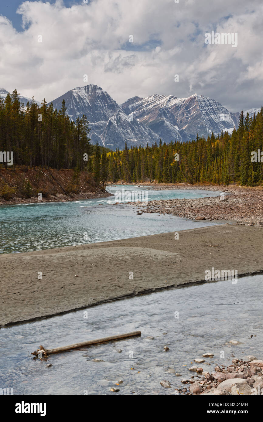 Athabasca River from Mount Christie Viewpoint, Icefields Parkway ...