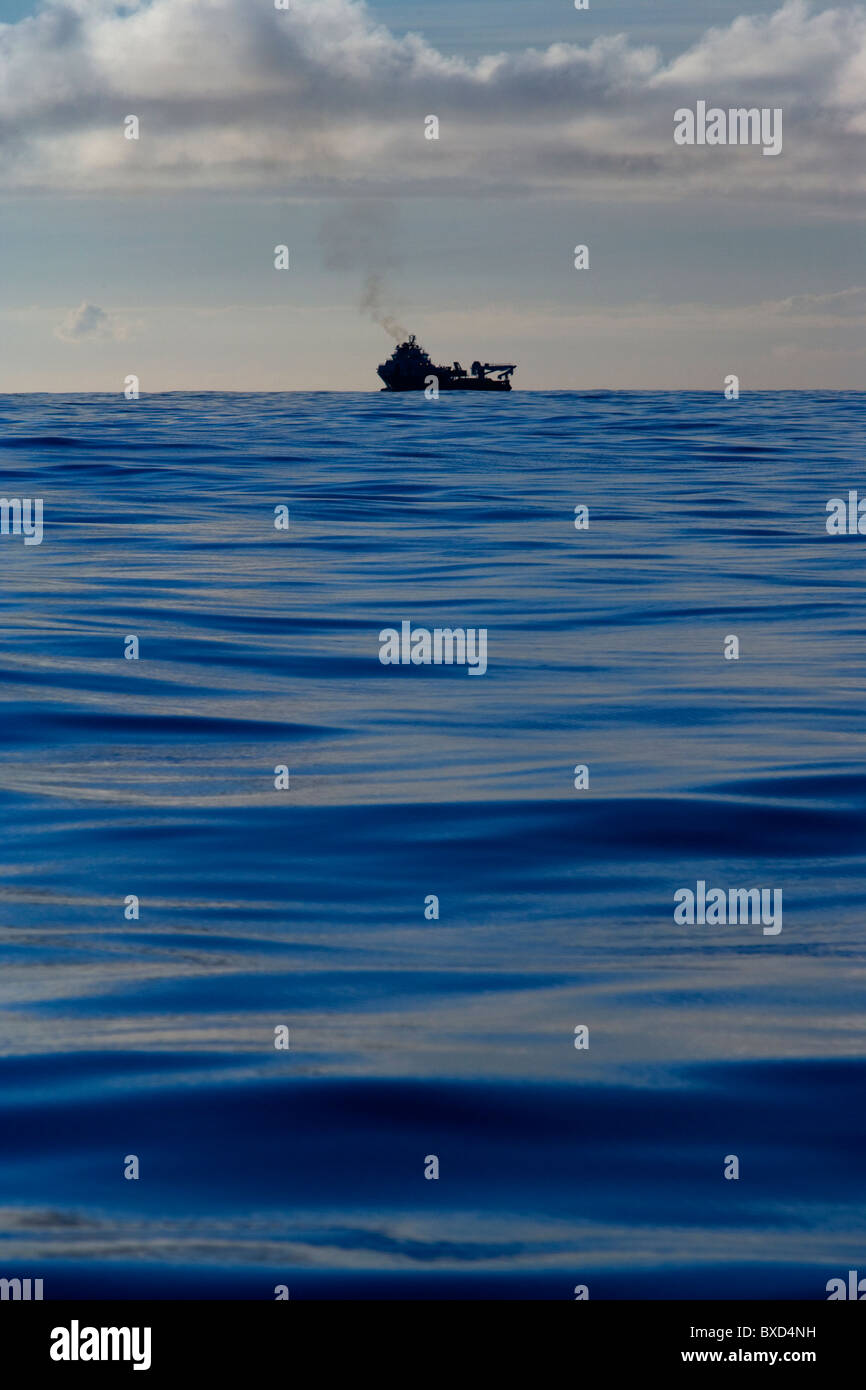 blue sea and ship Stock Photo - Alamy