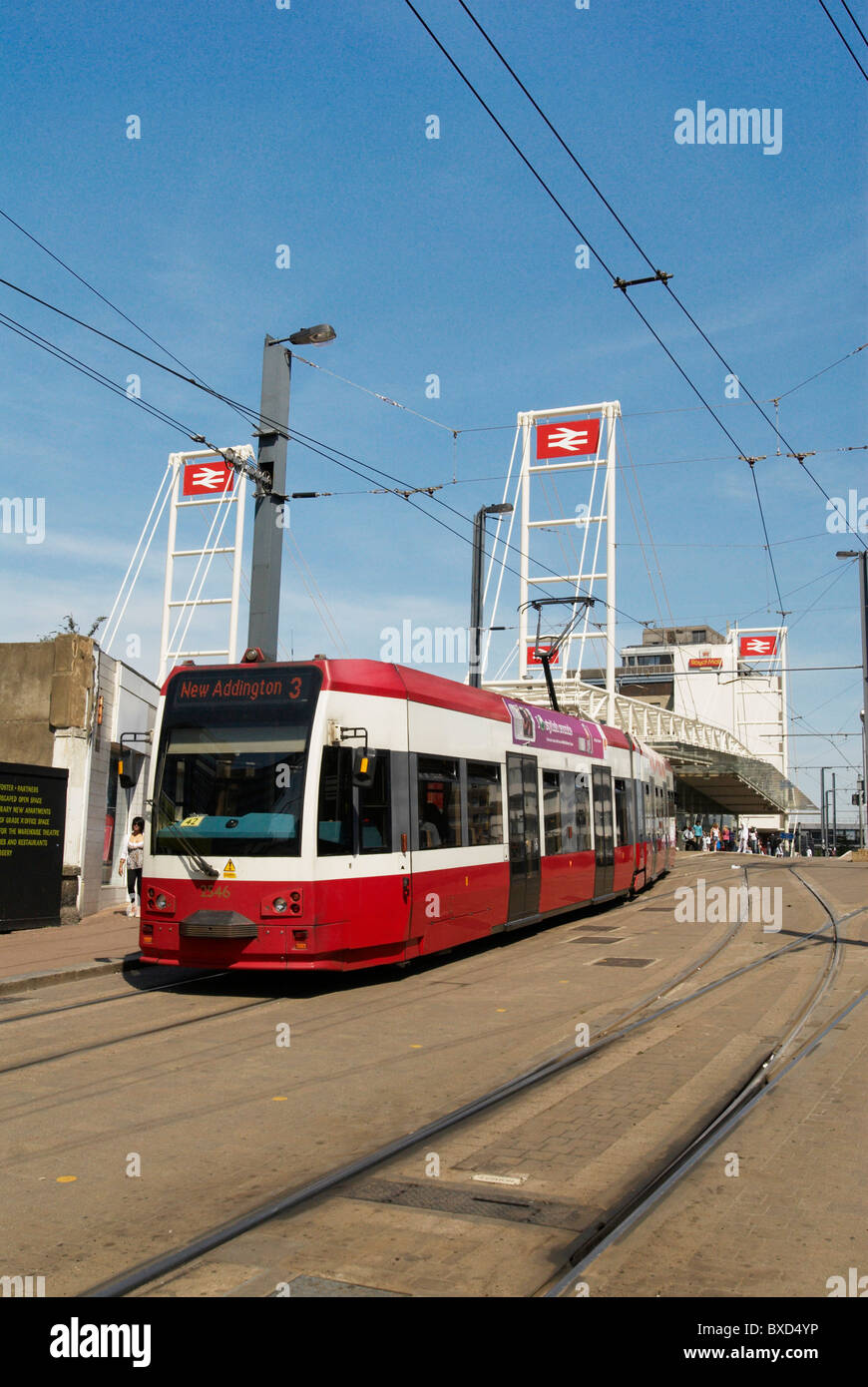 Croydons Tramlink system East Croydon station South London UK Stock ...