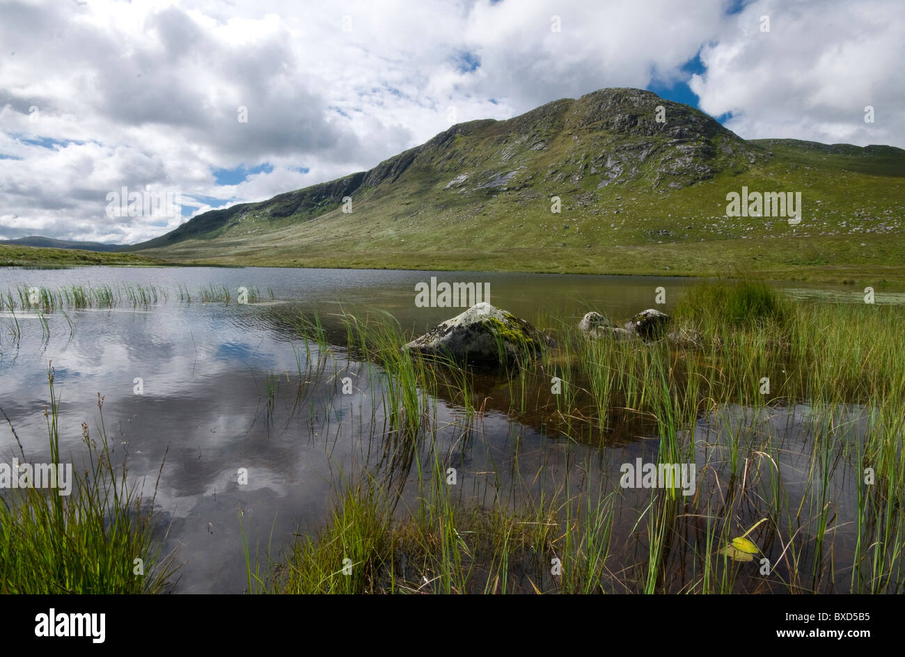 Loch of the dungeon, silver flowe, galloway forest park Stock Photo - Alamy